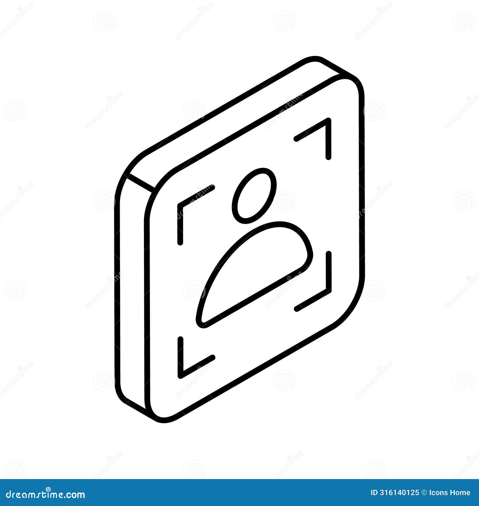 Well Designed Icon of User Recognition, User Scanning Vector Design ...