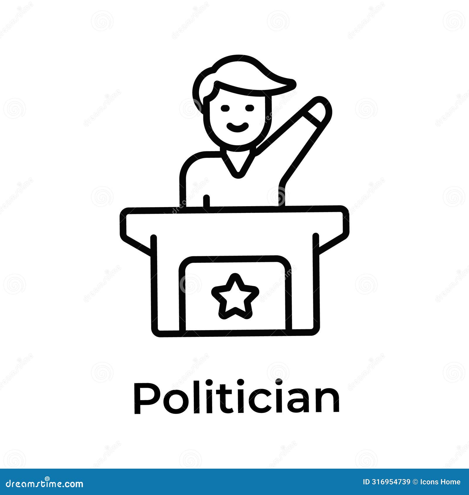 Well Designed Politician Vector Design, Ready for Premium Use Stock ...
