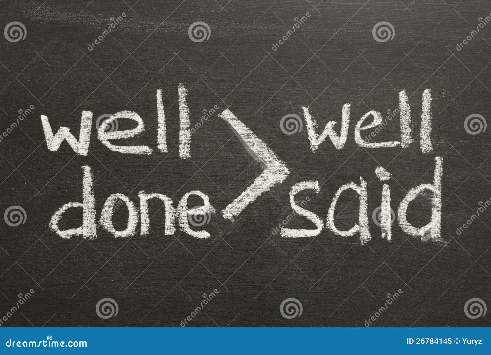Well done is better stock image. Image of compare, handwritten - 26784145