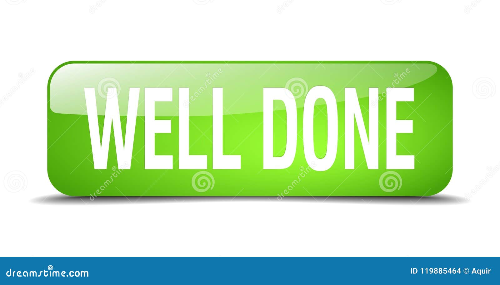 Well done button stock vector. Illustration of design - 119885464