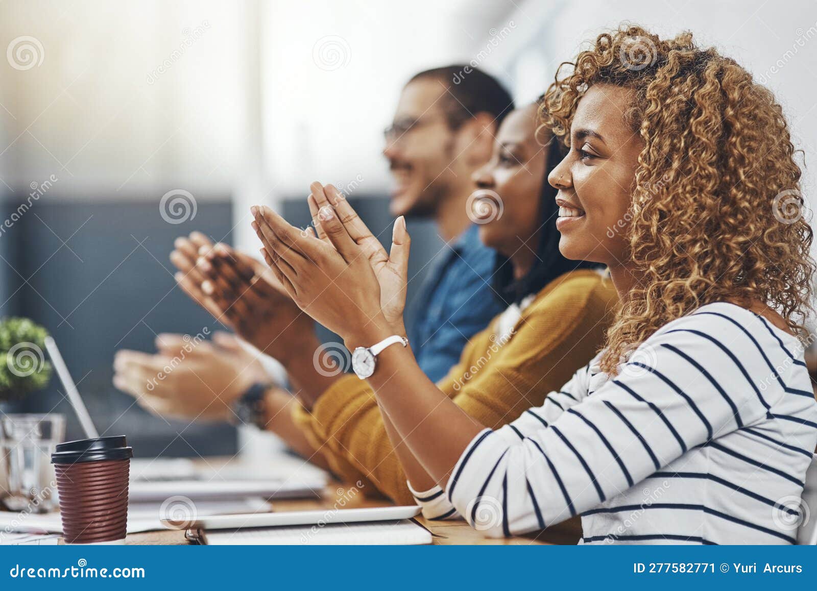Well Done Great Job. a Group of Business People Clapping Hands. Stock ...