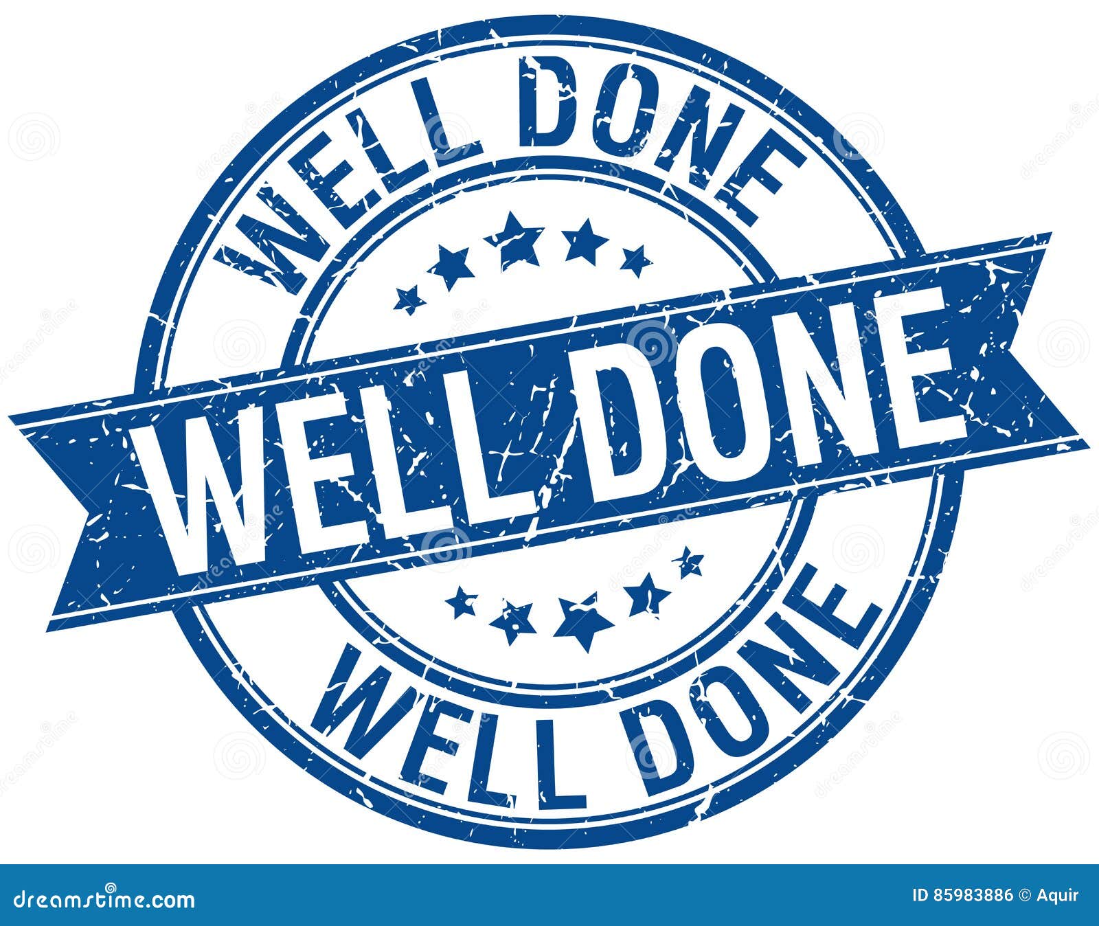 Well Done Grunge Retro Blue Ribbon Stamp Stock Vector - Illustration of ... Well Done Grunge Retro Blue Ribbon Stamp Stock Vector - Illustration of ...