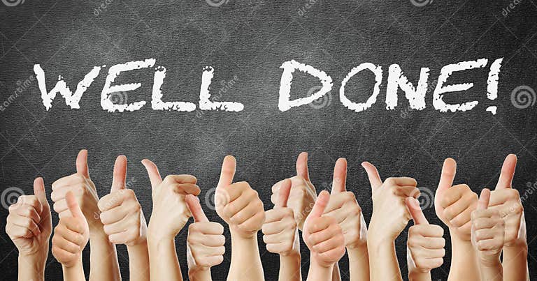 Well done stock image. Image of happy, performance, giving - 48400819