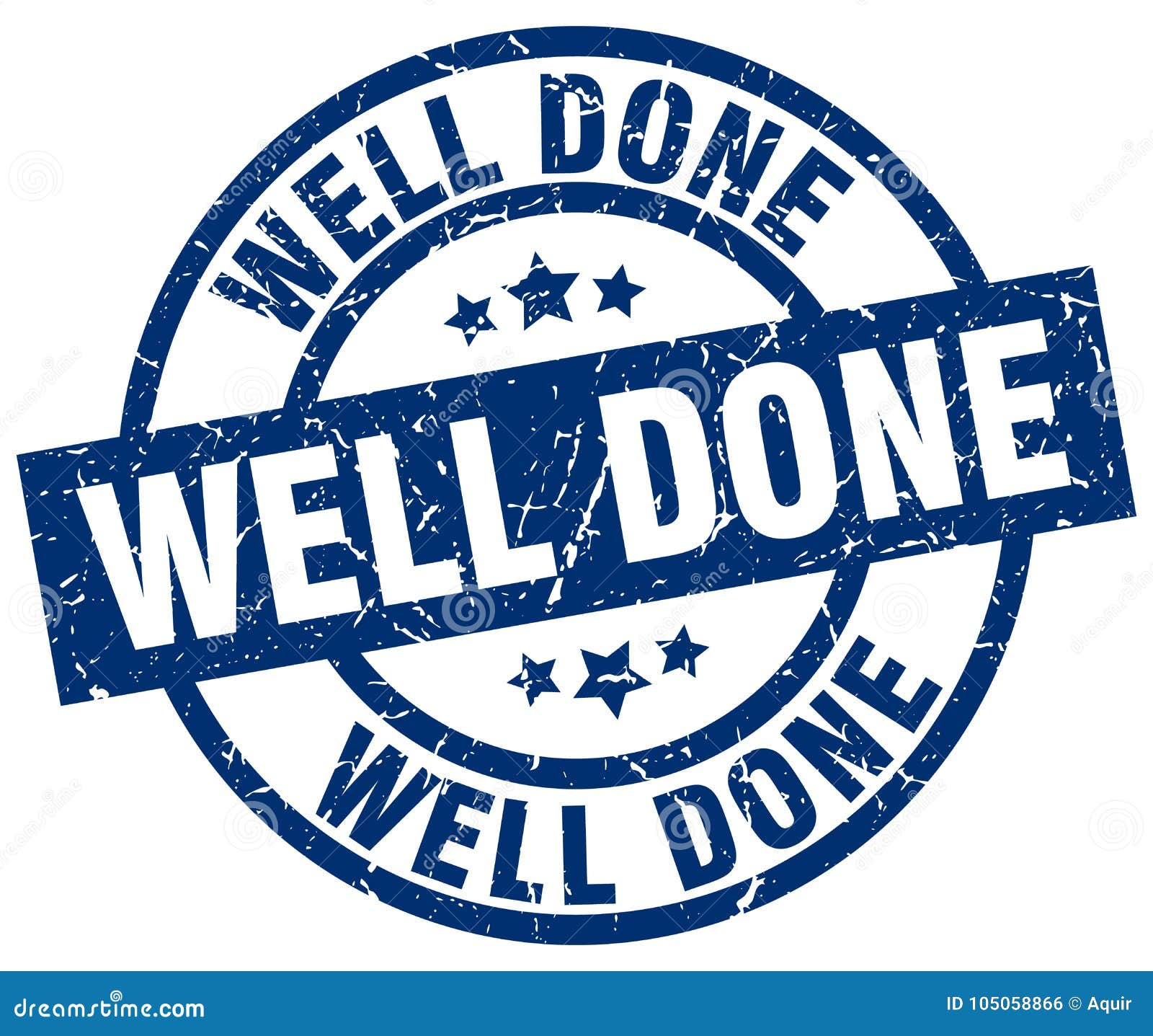 Well done stamp stock vector. Illustration of seal, sticker - 105058866