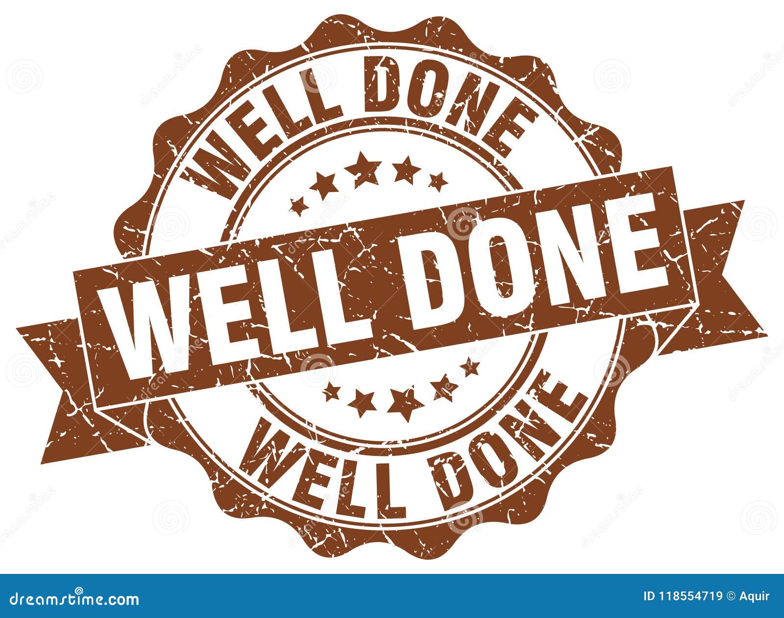 Well done stamp stock vector. Illustration of badge - 118554719