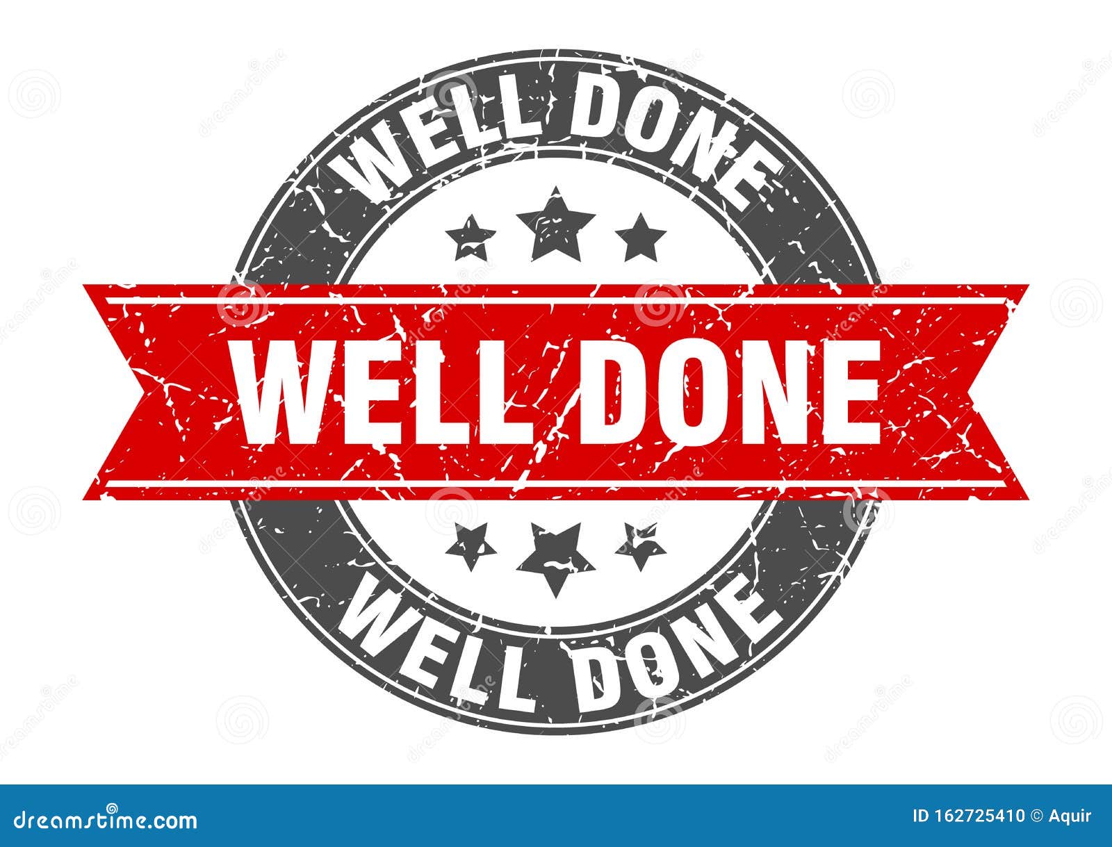 Well done stamp stock vector. Illustration of vintage - 162725410
