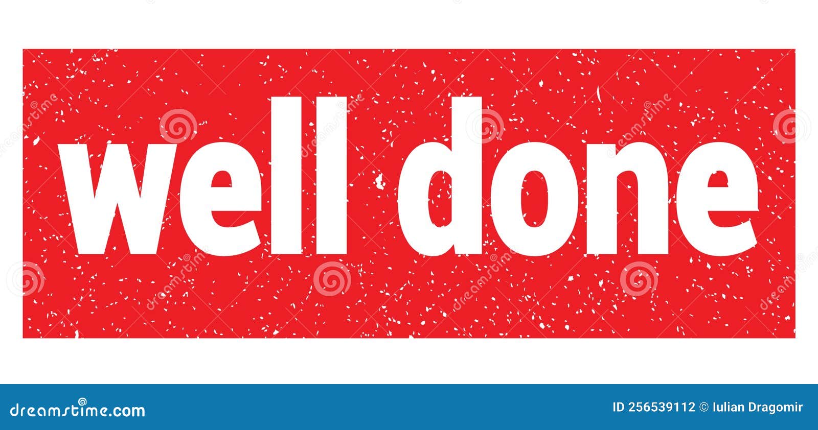 Well Done Text Written on Red Stamp Sign Stock Illustration ...
