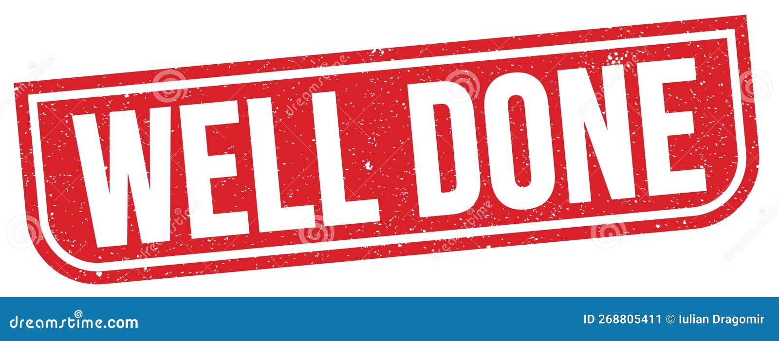 WELL DONE Text Written on Red Stamp Sign Stock Illustration ...
