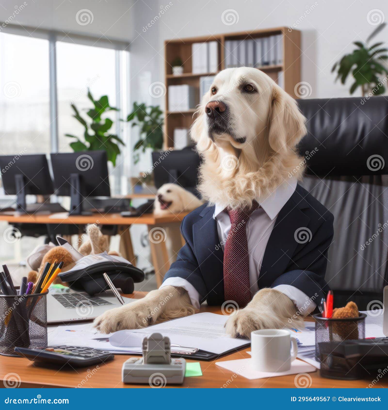 Working Hard - Overworked Man At Desk In Office With Nagging People ...