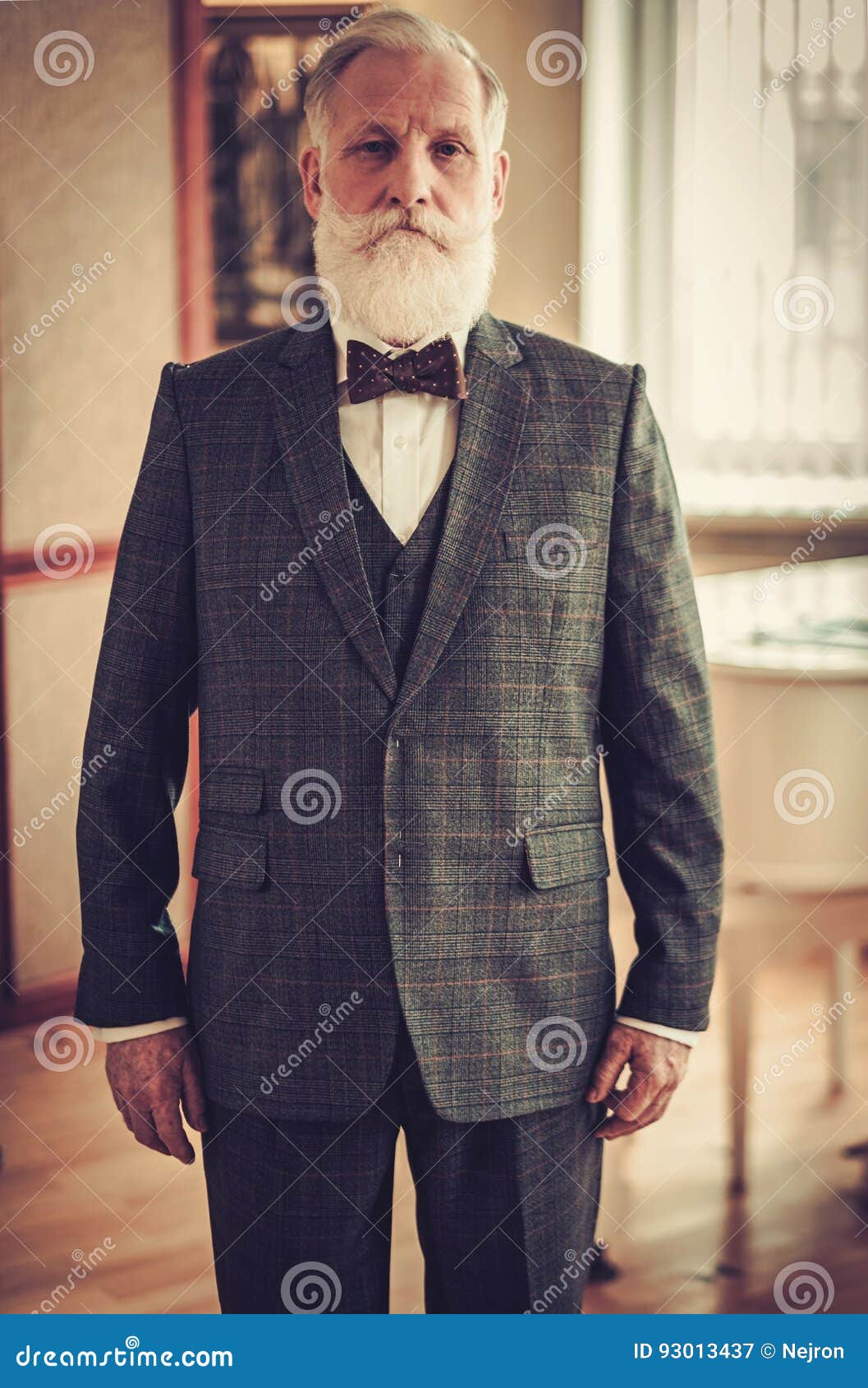 Well-dressed Senior Man in Luxury Interior Stock Image - Image of ...