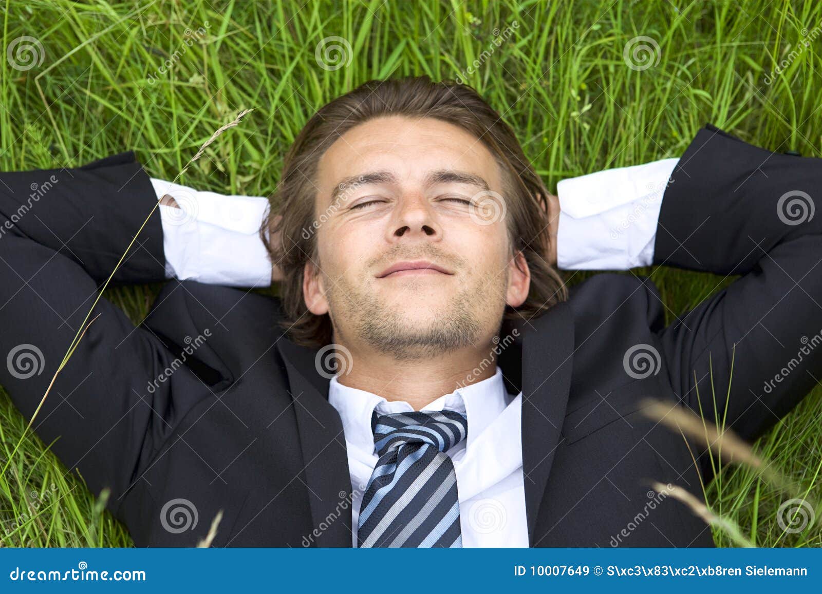 Well-dressed Young Businessman is Resting Stock Image - Image of ...