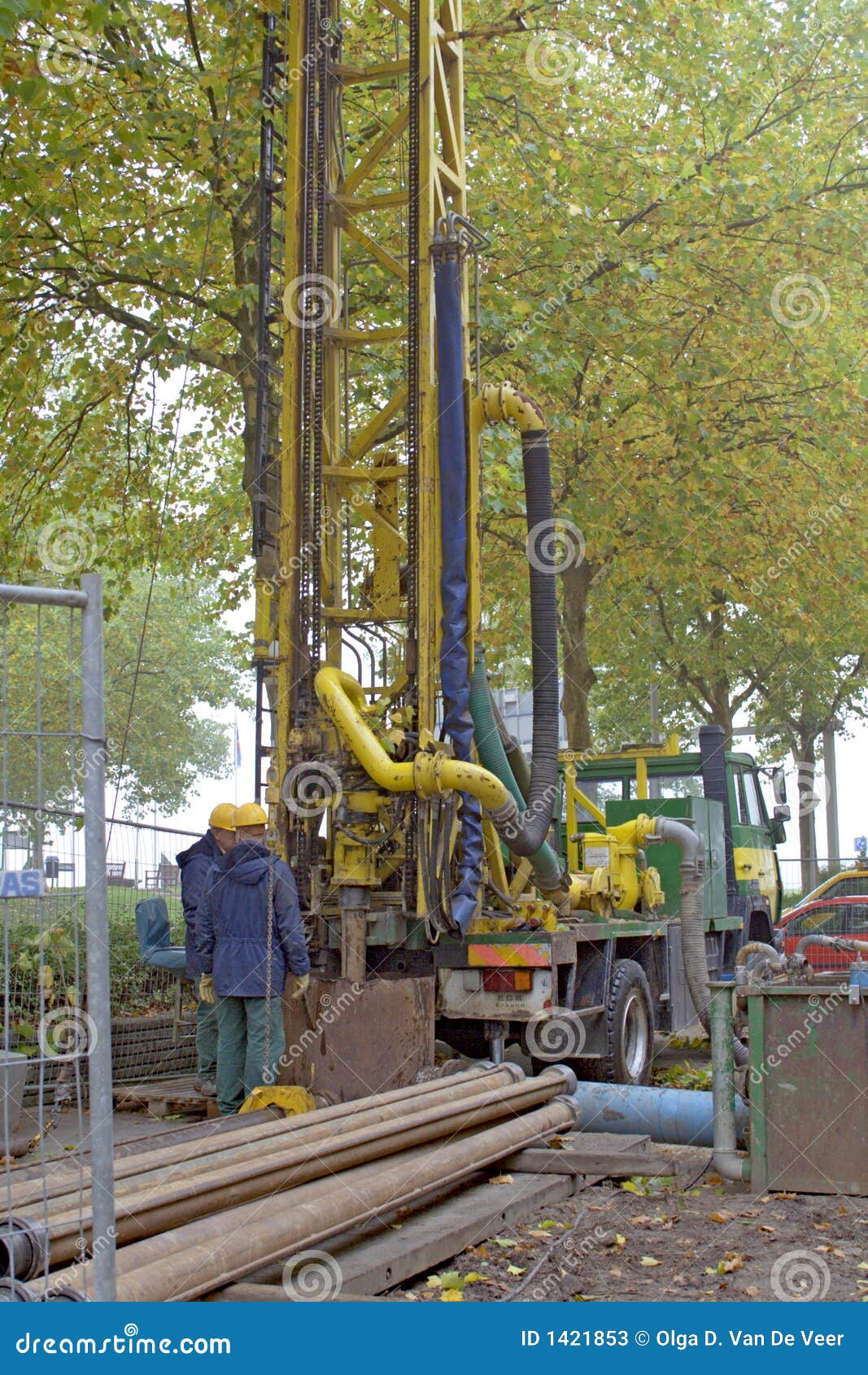 Well drilling stock image. Image of vehicle, engineering - 1421853