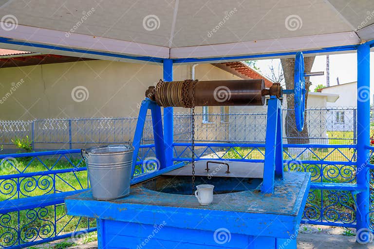 Well with Drinking Water. Background with Selective Focus and Copy ...