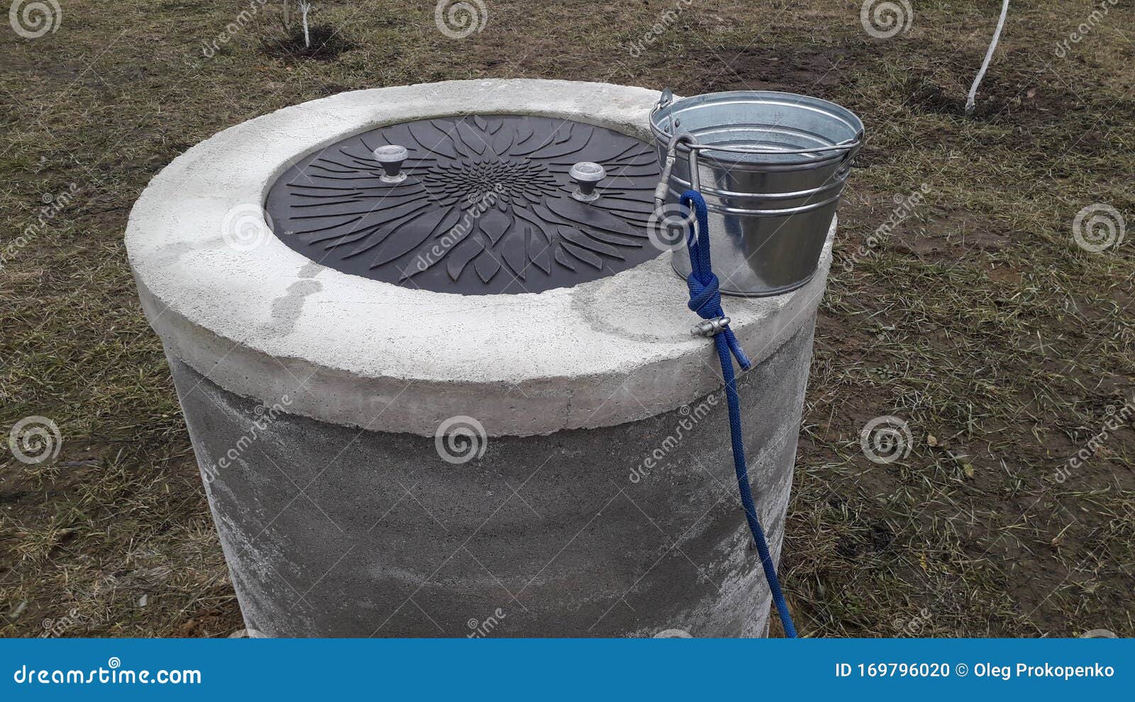 Well for Drinking Water and Watering the Garden on the Site Stock Photo ...