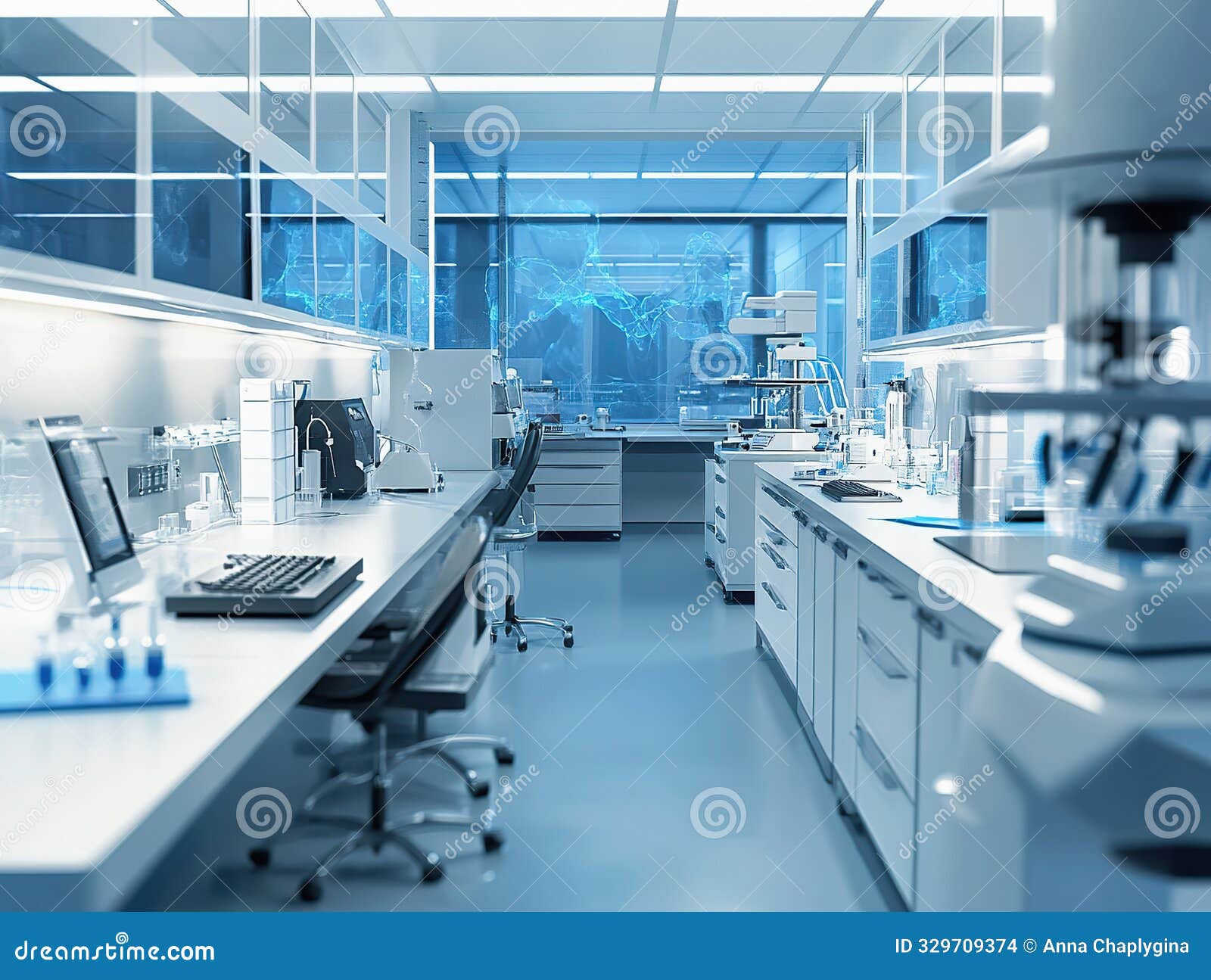 Well Equipped Laboratory with Advanced Analytical Tools and Bright ...