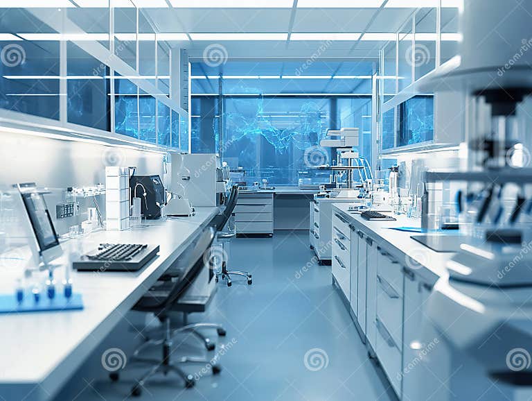 Well Equipped Laboratory with Advanced Analytical Tools and Bright ...