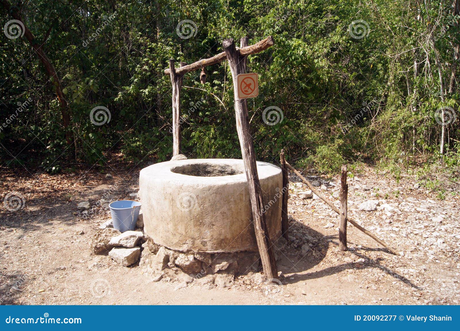 Well in the forest stock image. Image of yucatan, outdoors - 20092277