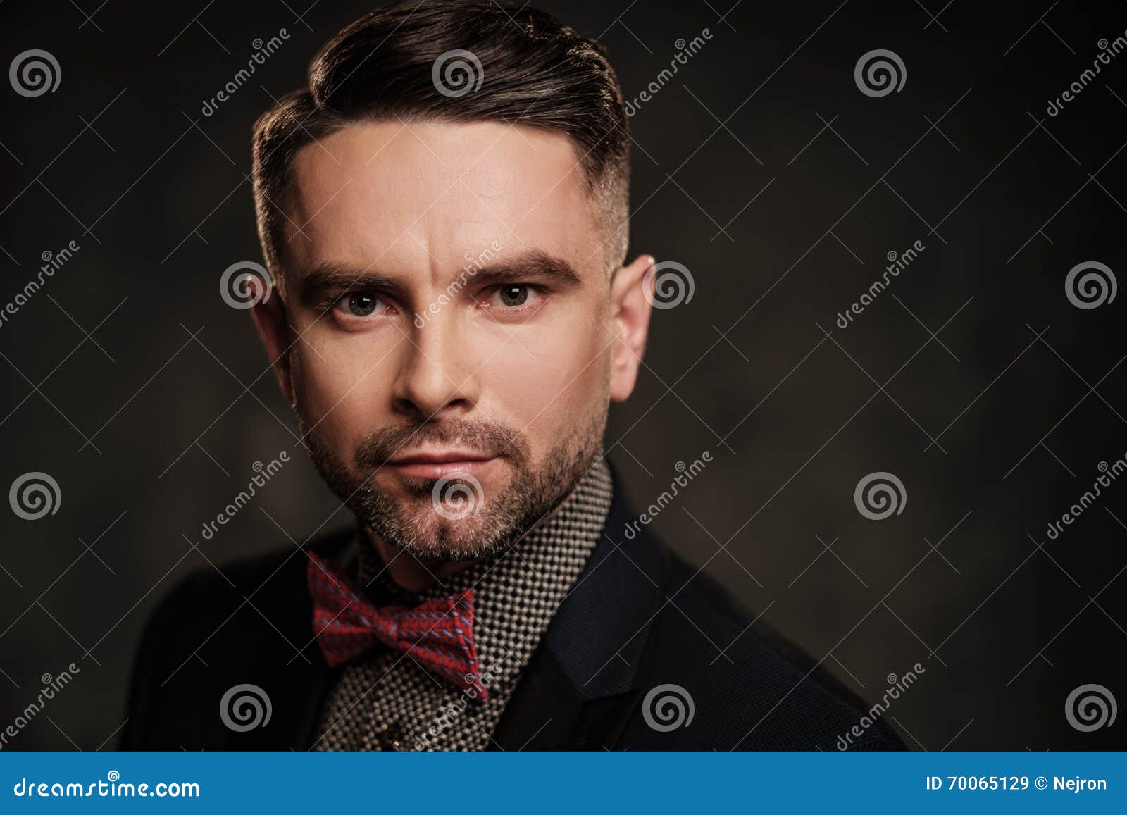 Well Groomed Macho Tailored Suit. Make Good First Impression ...