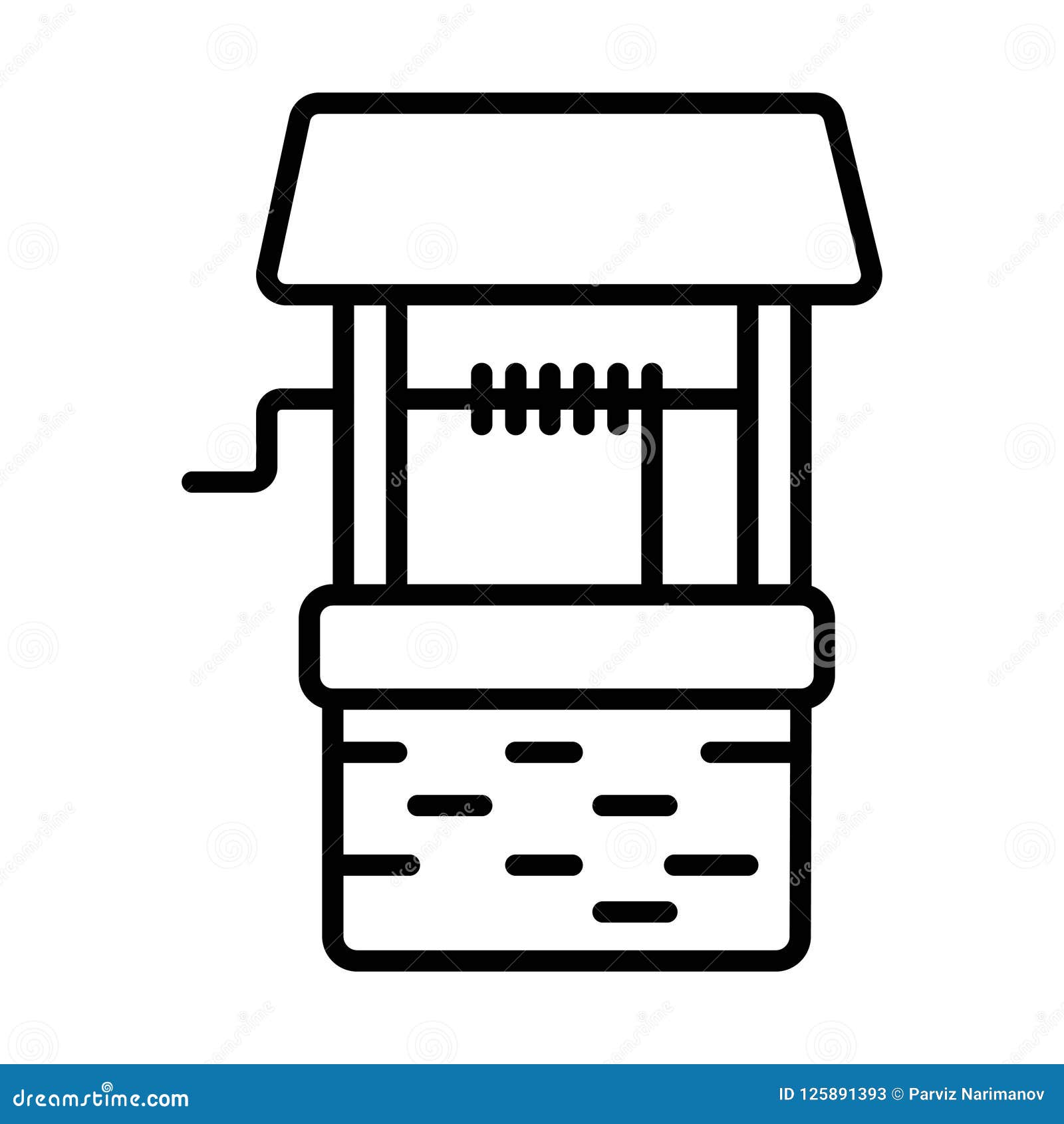 Well icon vector stock illustration. Illustration of flat - 125891393