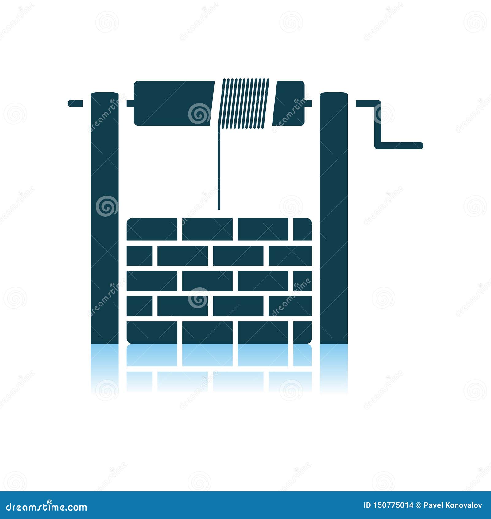 Well Icon stock vector. Illustration of fresh, icon - 150775014