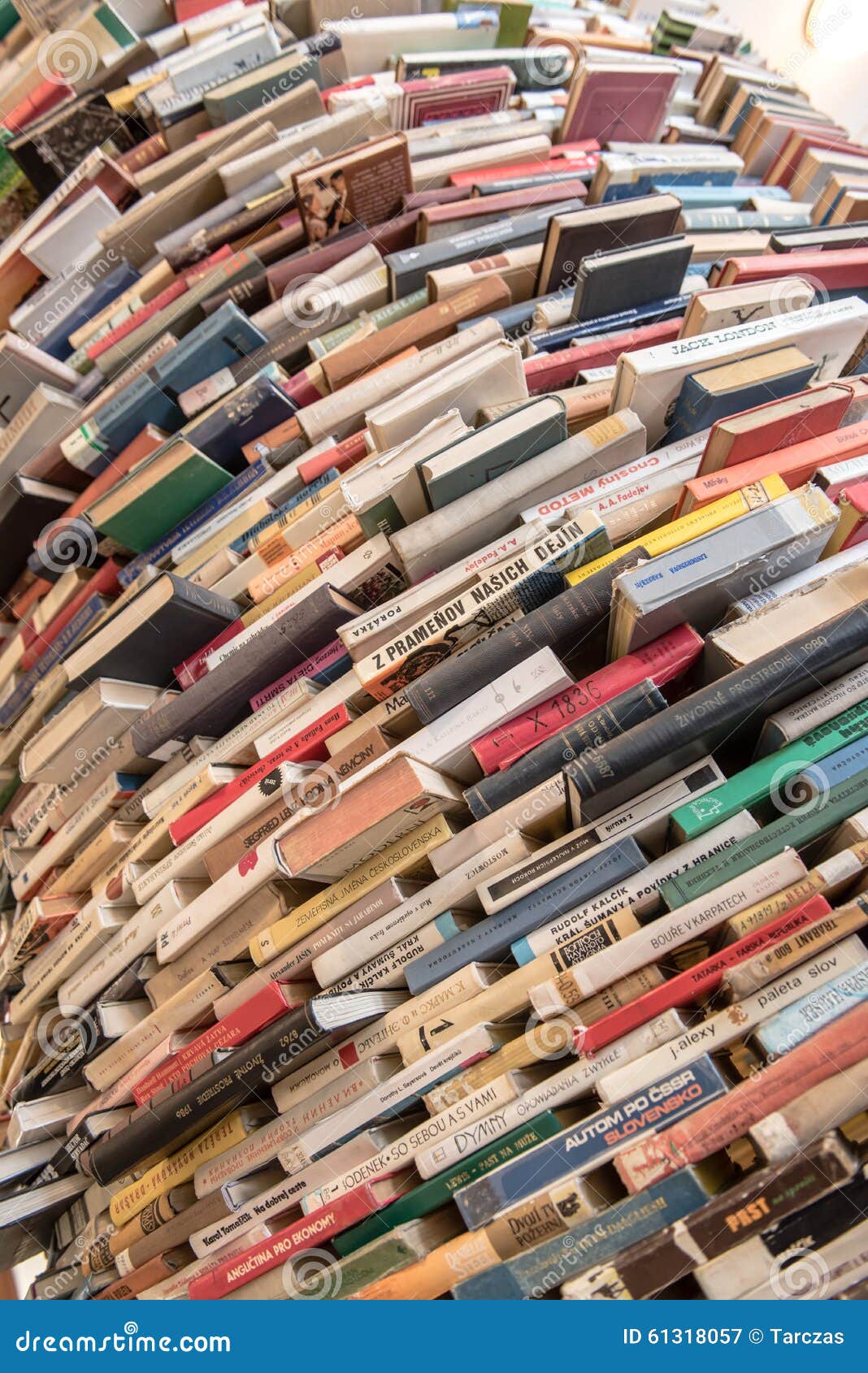 Well of Knowledge Stack of Books in Prague Editorial Photography ...