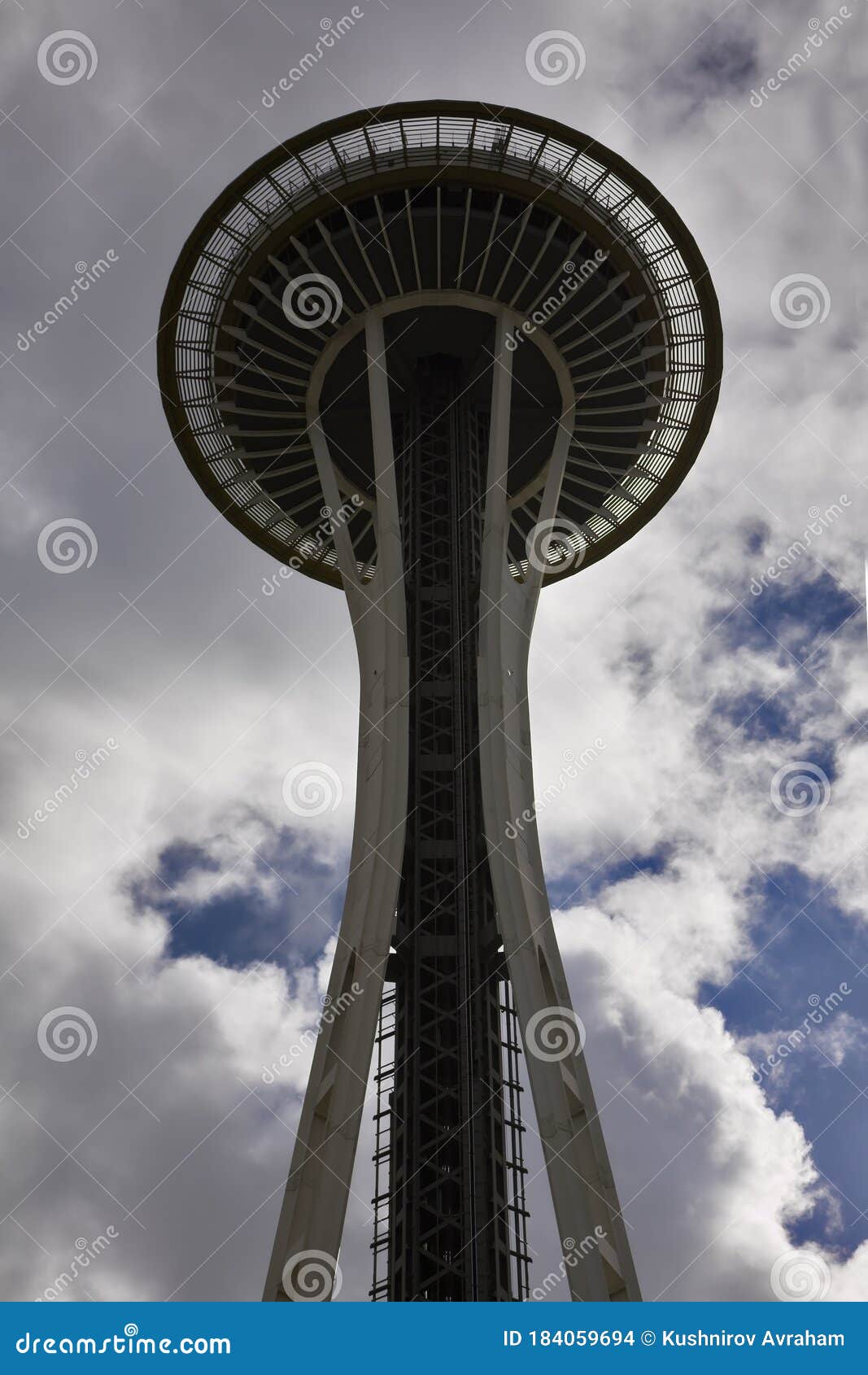 The Well-known Tower in Seattle Editorial Stock Image - Image of center ...