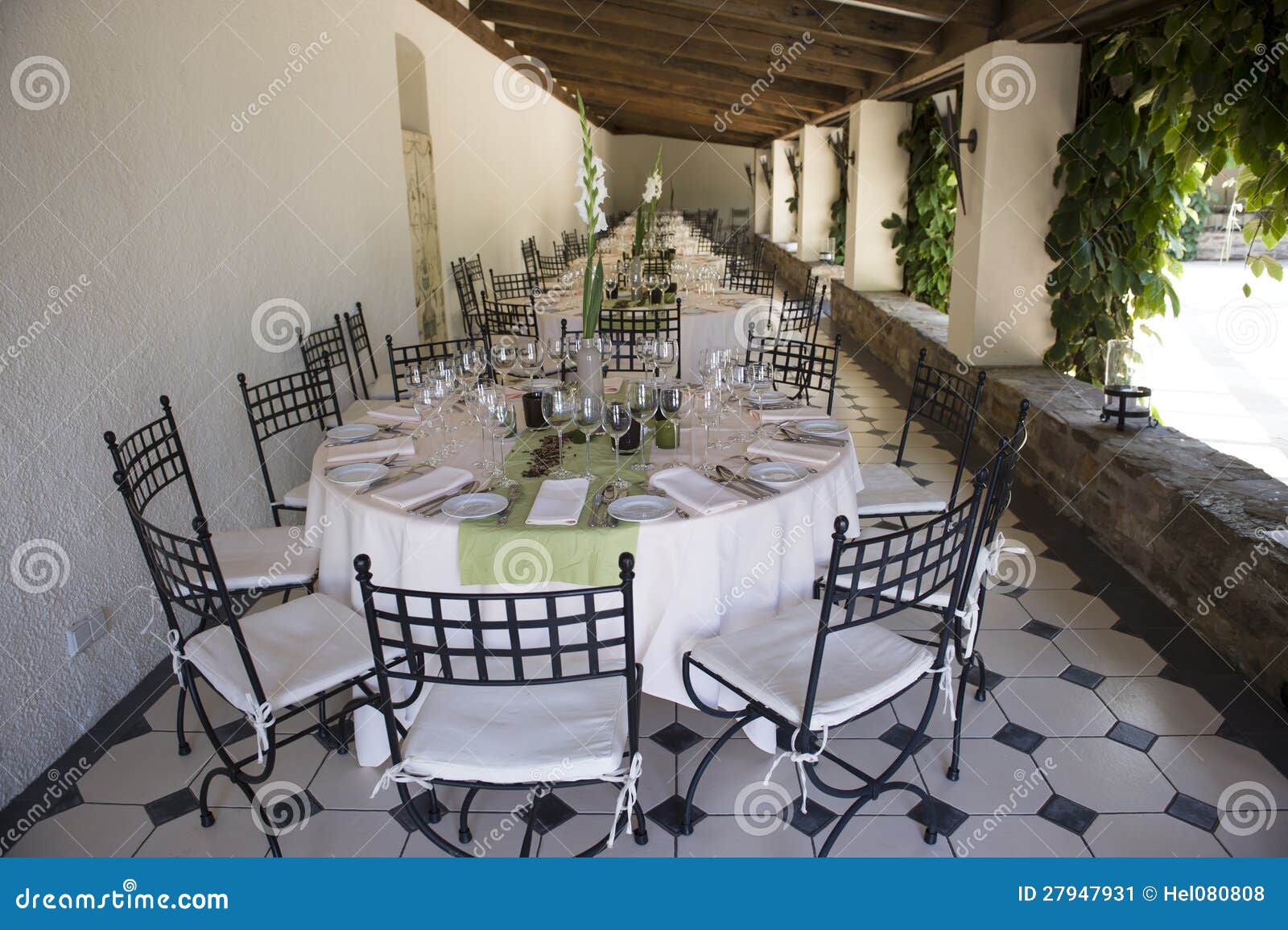 Well-laid table stock image. Image of table, solemnized - 27947931