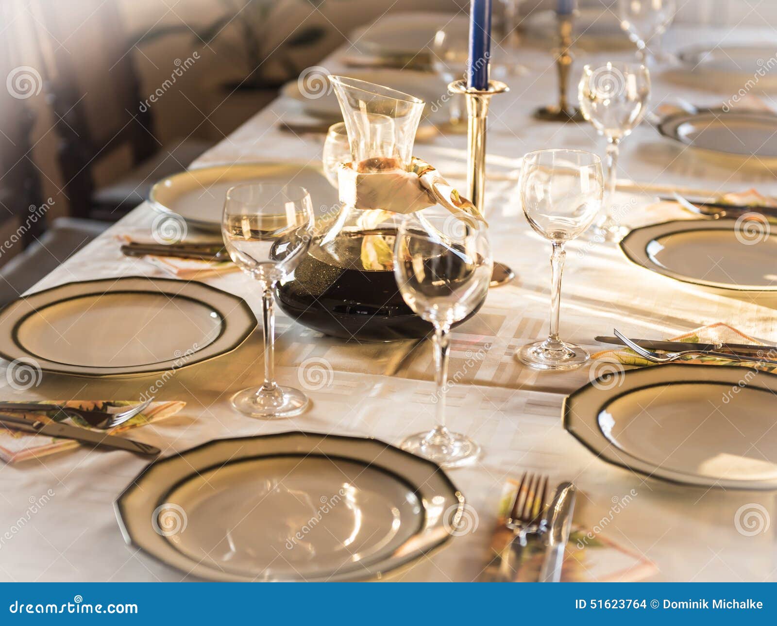 Well-laid Table stock photo. Image of chic, celebrations - 51623764