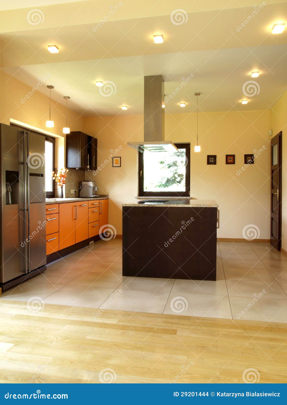 Well-lit kitchen stock photo. Image of countertop, home - 29201444