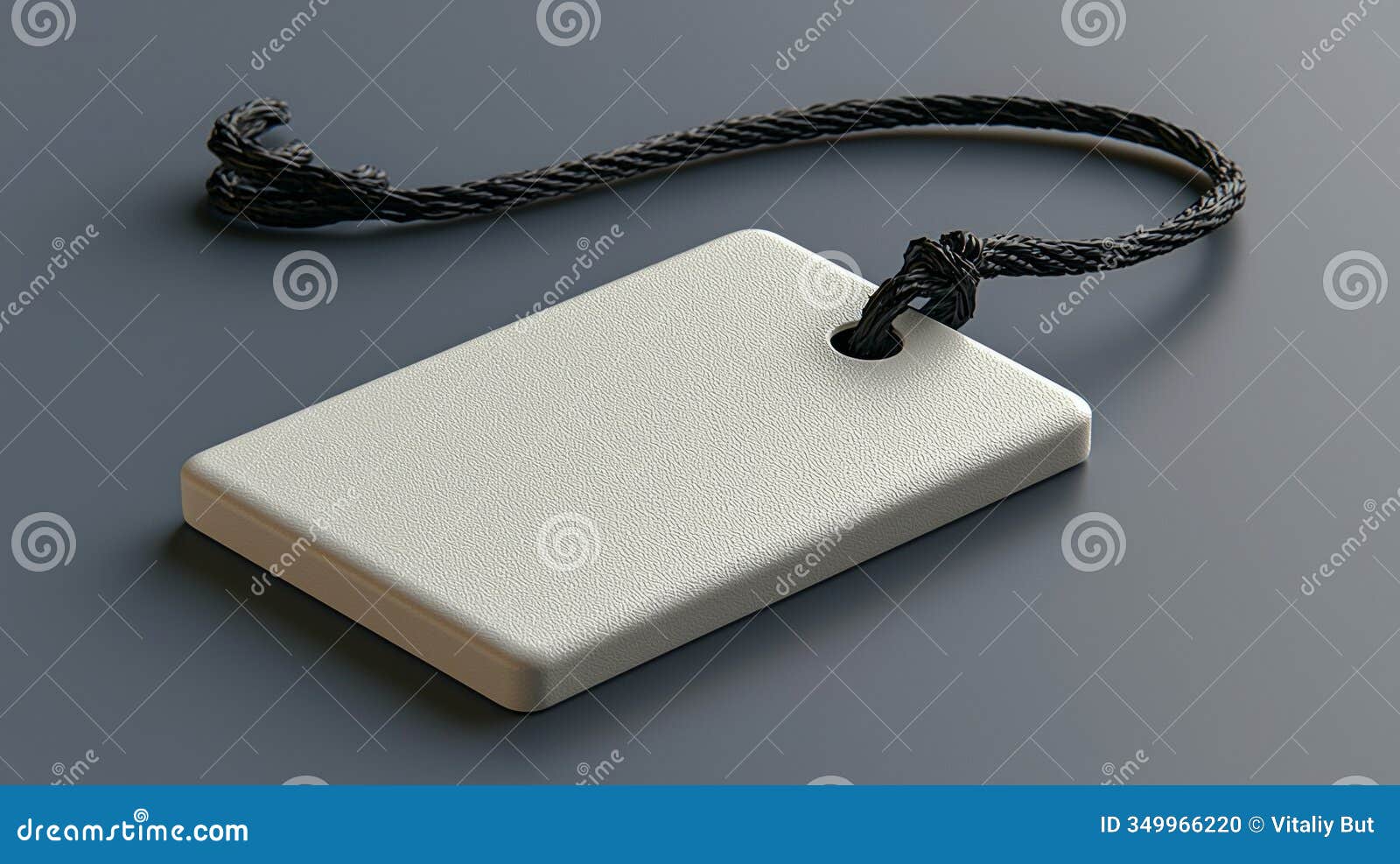 Is Well Lit Product Display of Sleek Rectangular Plastic Tag Attached ...