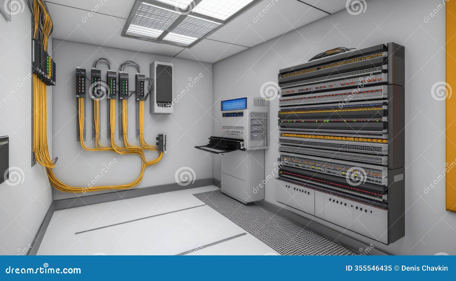 Well Managed and Clear Designed Computer Network Server Room with Good ...