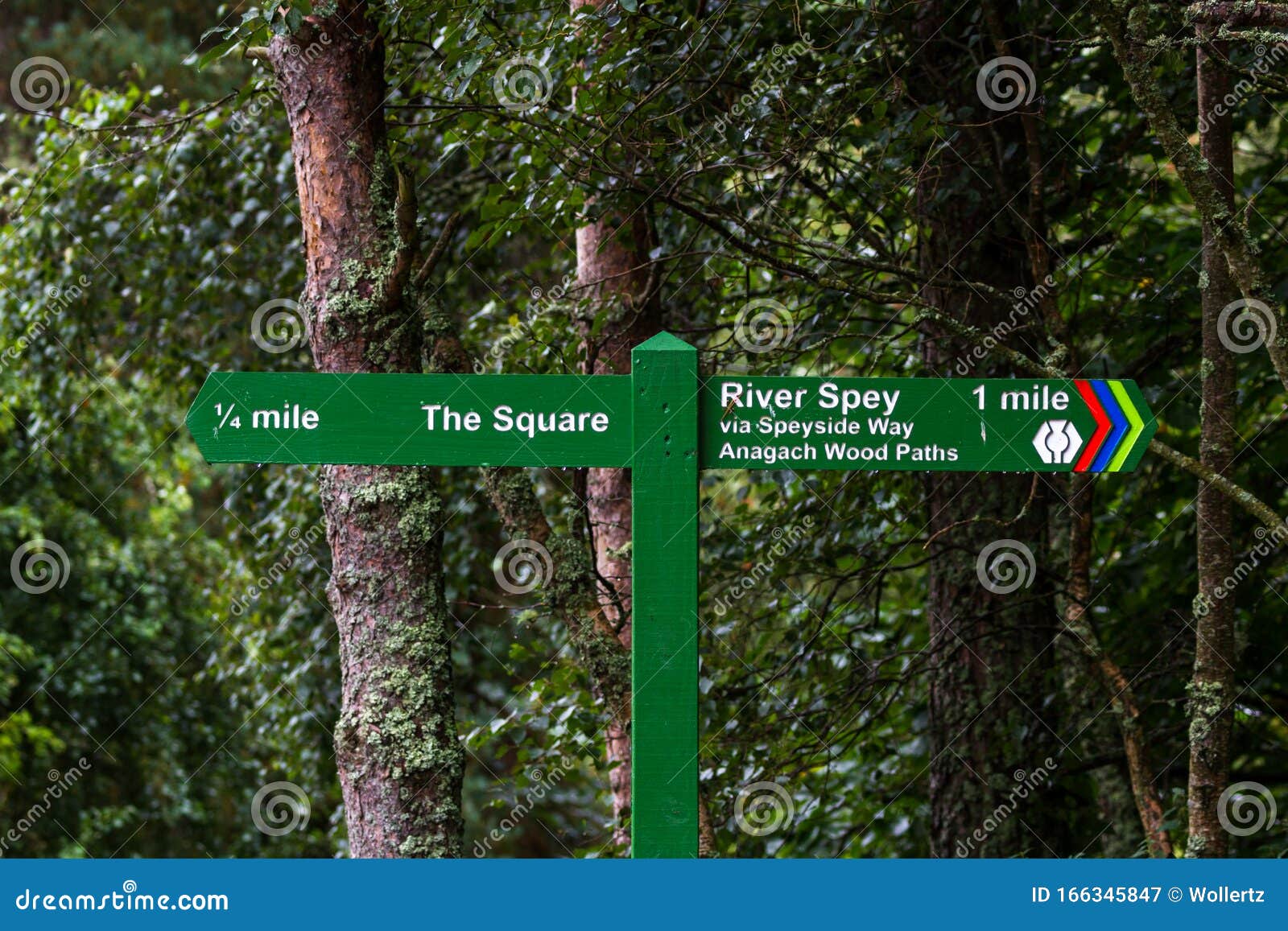 Well Marked Trails in the Highlands Stock Image - Image of explore ...