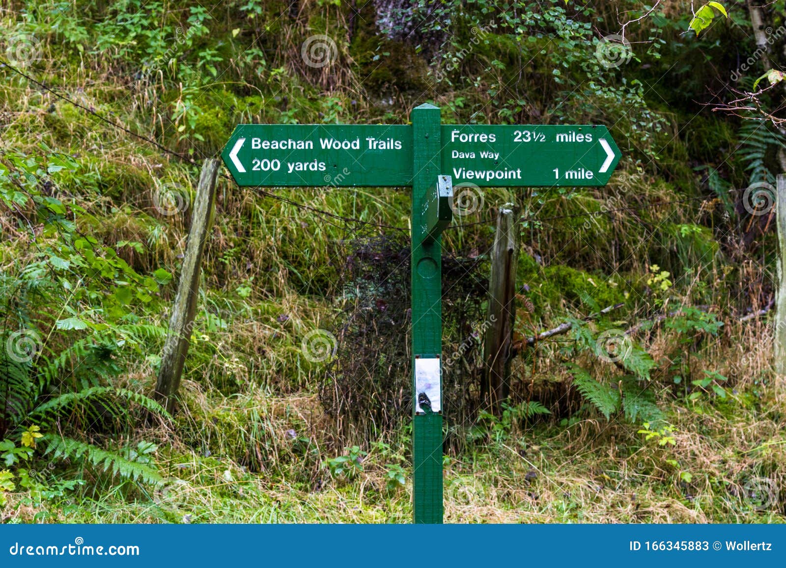 Well Marked Trails in the Highlands Stock Image - Image of direction ...
