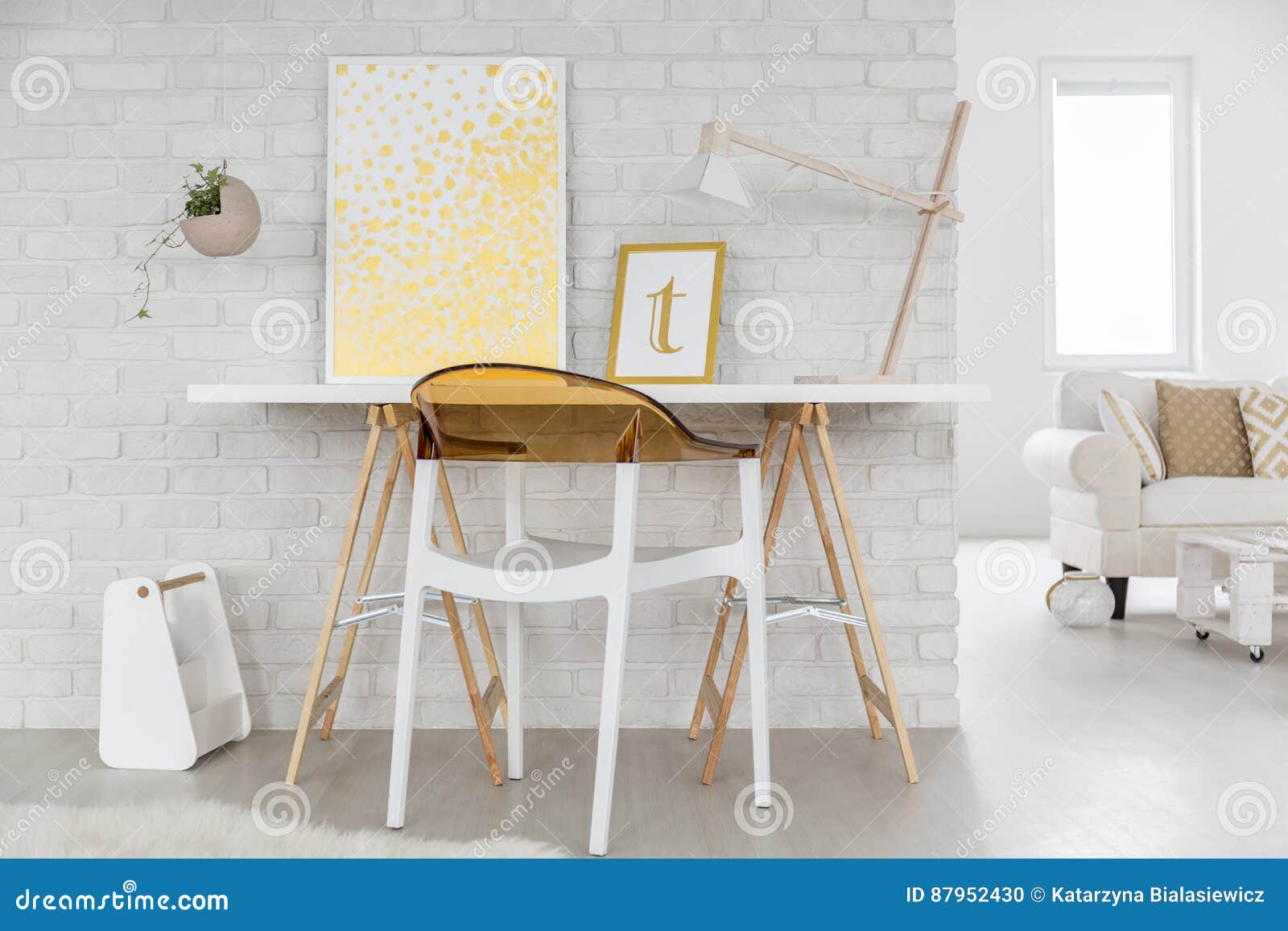 Well organized desk stock photo. Image of decoration - 87952430
