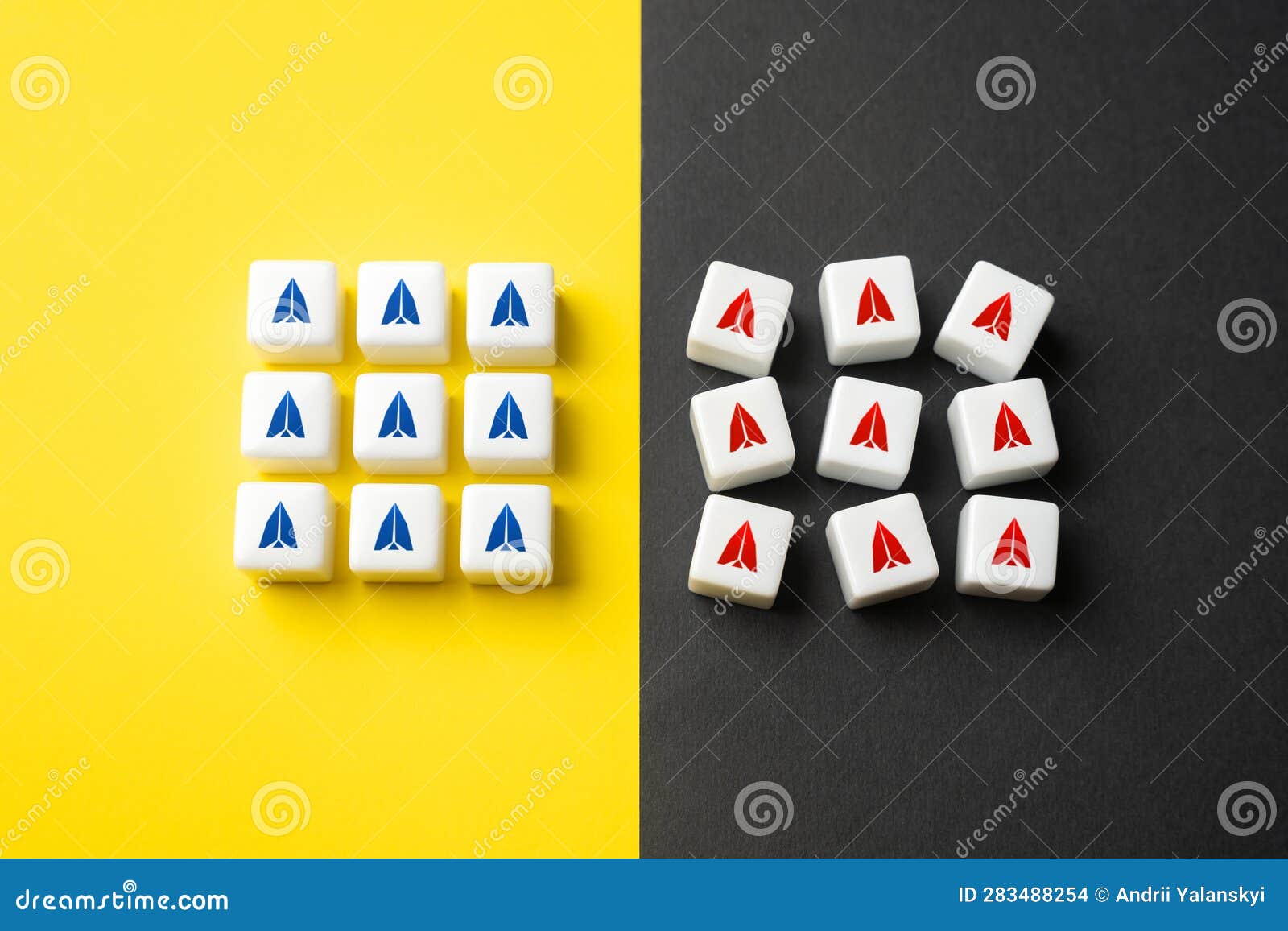 Well and Poorly Organized Groups. Stock Photo - Image of organization ...
