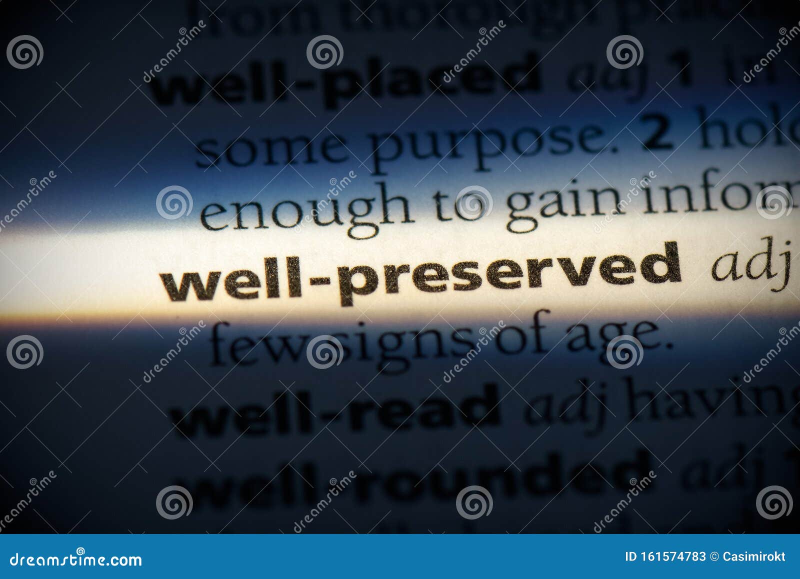 Well-preserved stock image. Image of concept, info, word - 161574783