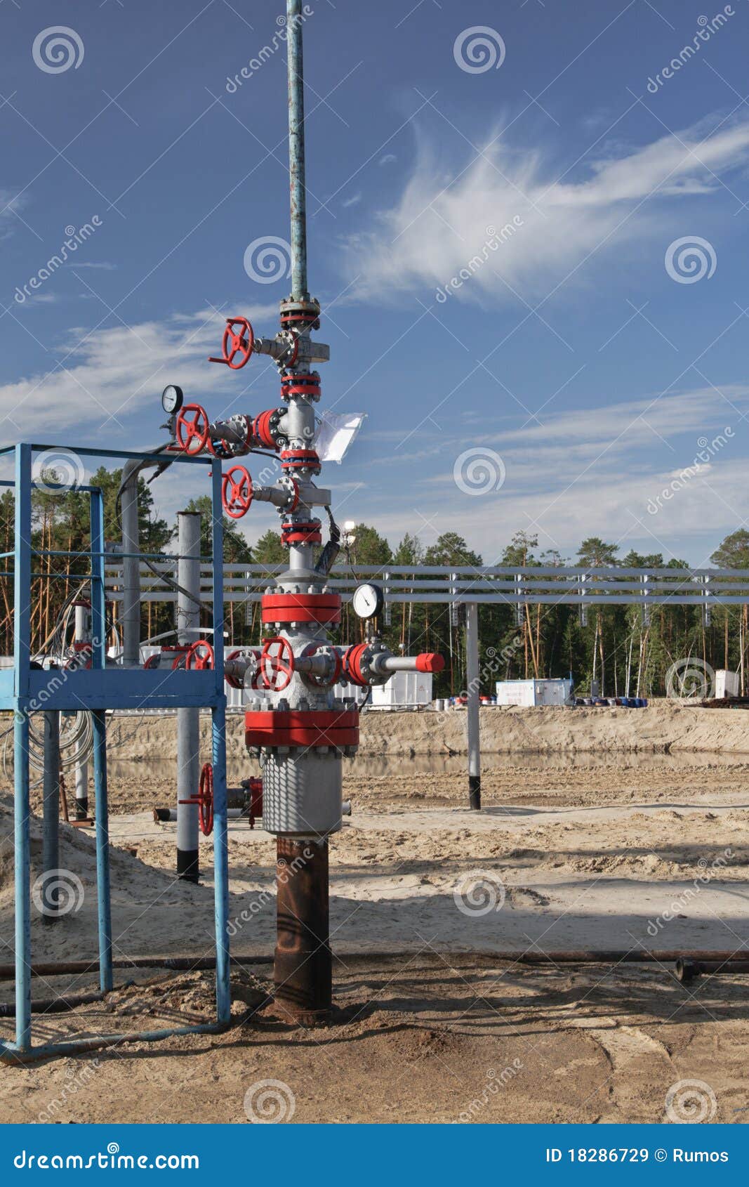 Well Receives Hydrocarbons from the Earth Stock Image - Image of ...