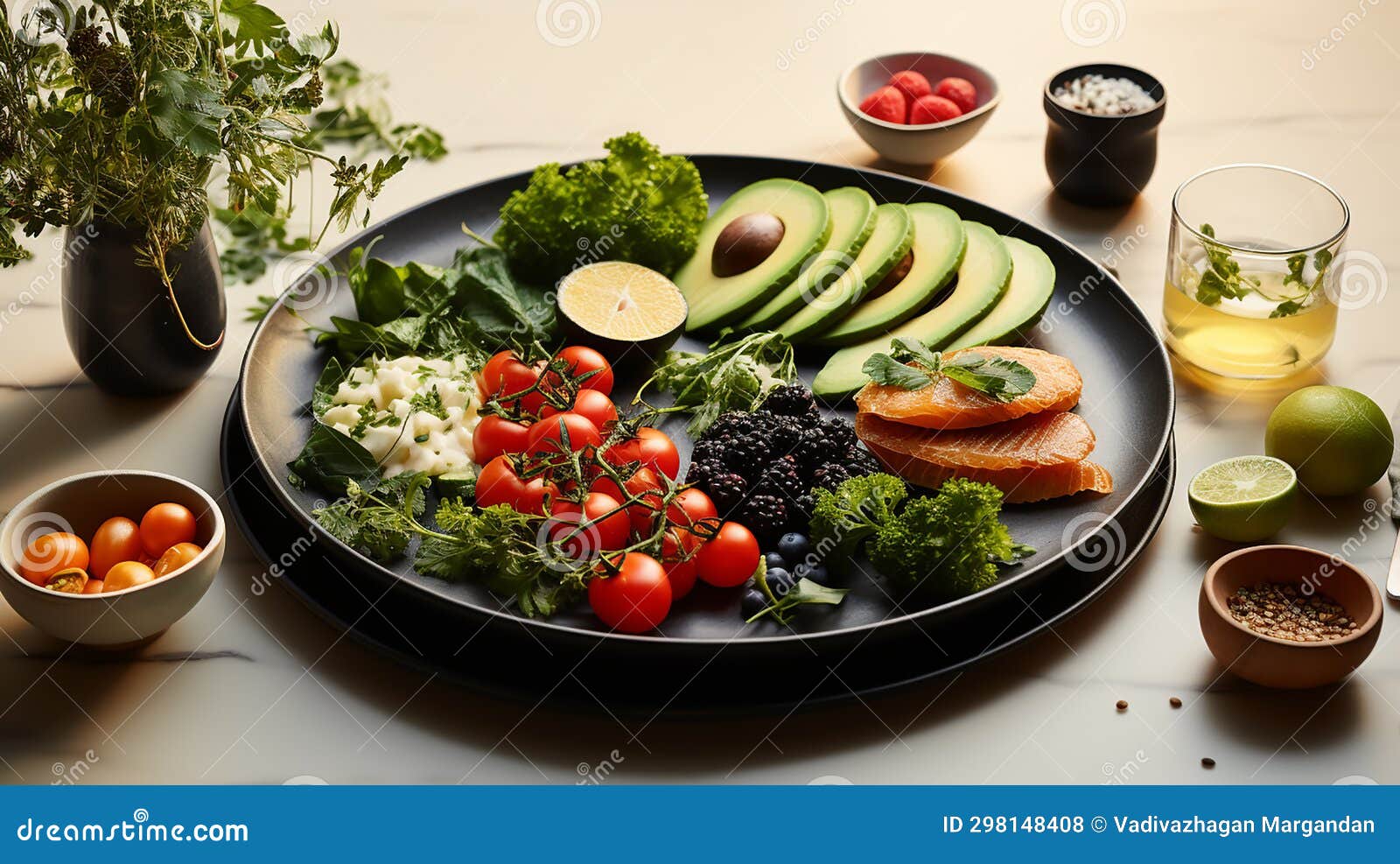 Balanced food stock illustration. Illustration of restaurant - 298148408