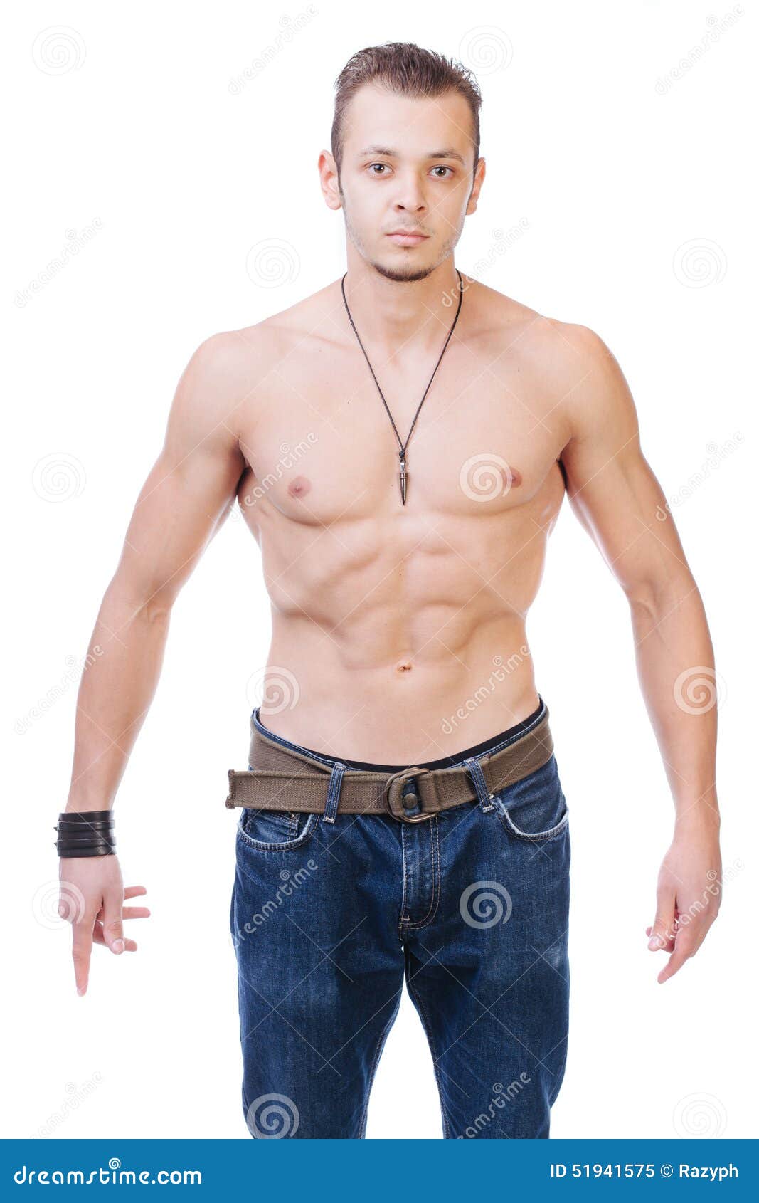 Well shaped man stock image. Image of shirtless, building - 51941575