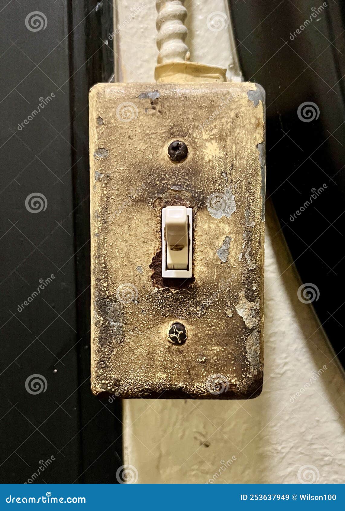 Light Switch stock image. Image of flick, wired, electrical - 253637949