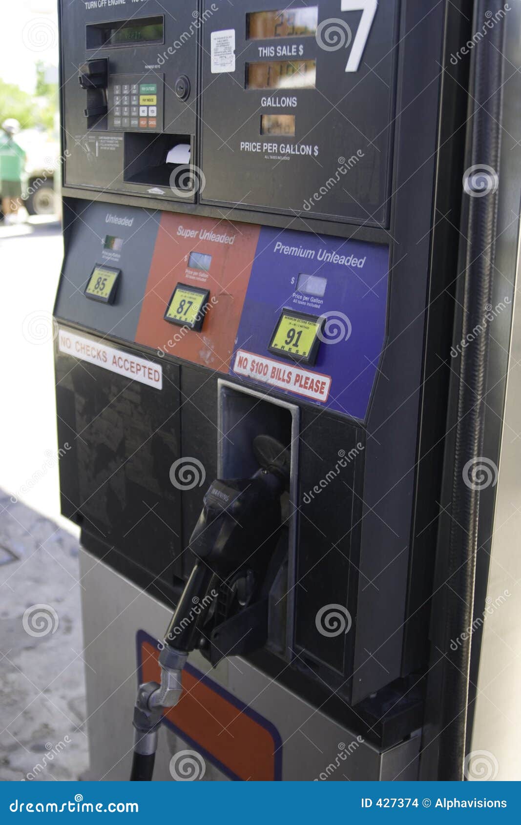Well Used Gas Pump stock photo. Image of octane, selection - 427374