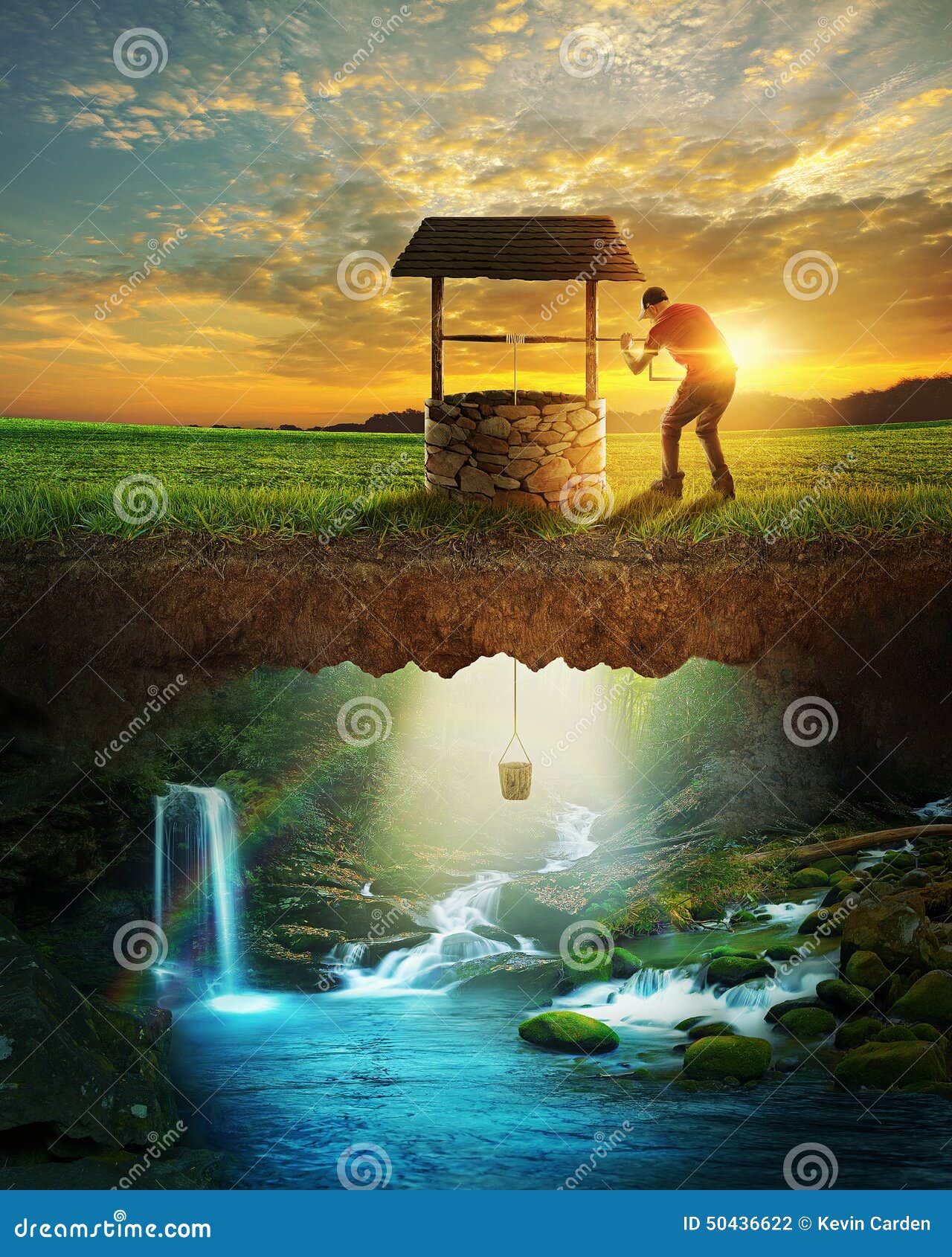 Dug Water Well Is A Structure Created In The Ground By Digging To ...