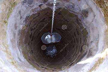 Well with water stock image. Image of drain, ancient - 76239867