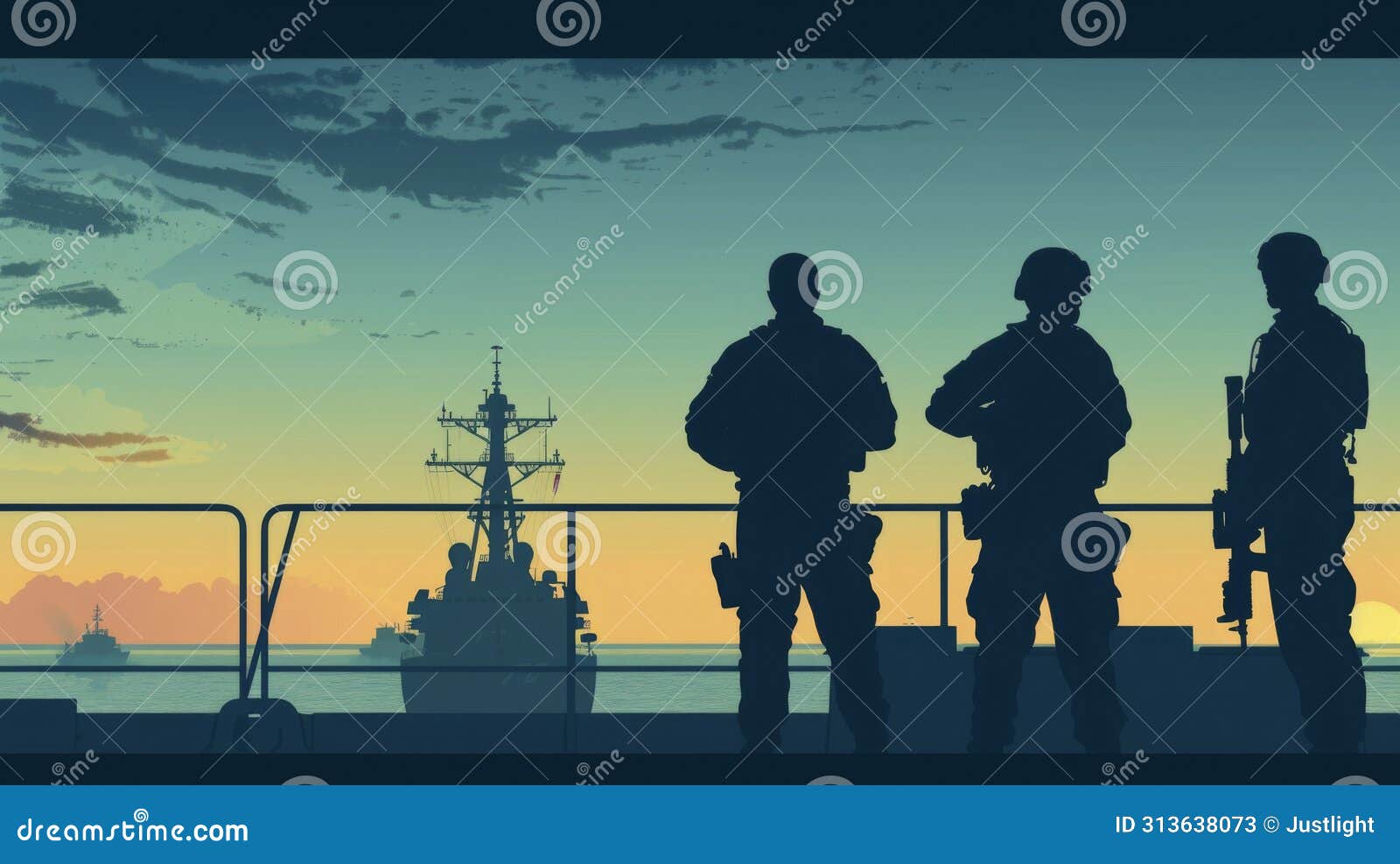 A Wellarmed and Highly Trained Security Team Stands at the Ready on a ...