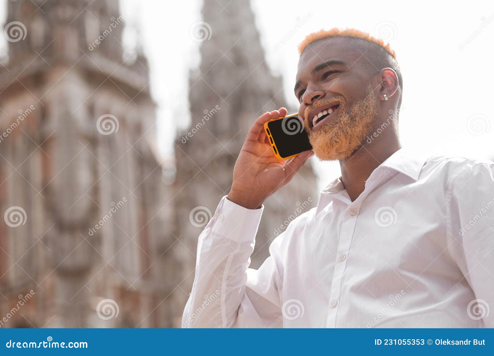 Handsome and Elegant Young Man with a Smartphone Stock Image - Image of ...