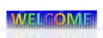 Wellcome stock illustration. Illustration of white, isolated - 22218814