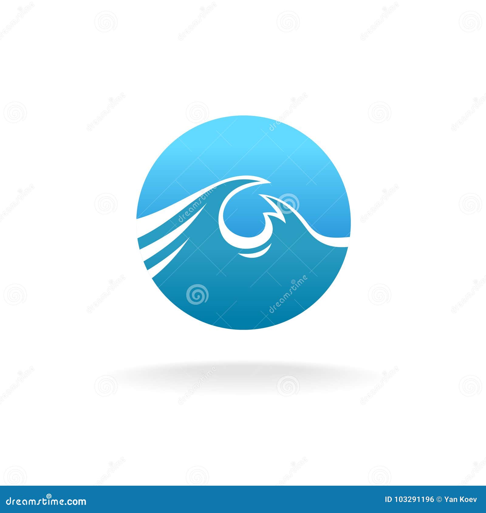 Wellen-Logo vektor abbildung. Illustration von getrennt - 103291196