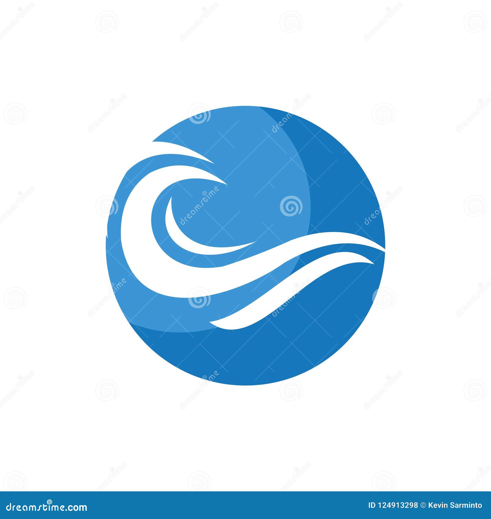 Wellen-Logo vektor abbildung. Illustration von meer - 124913298