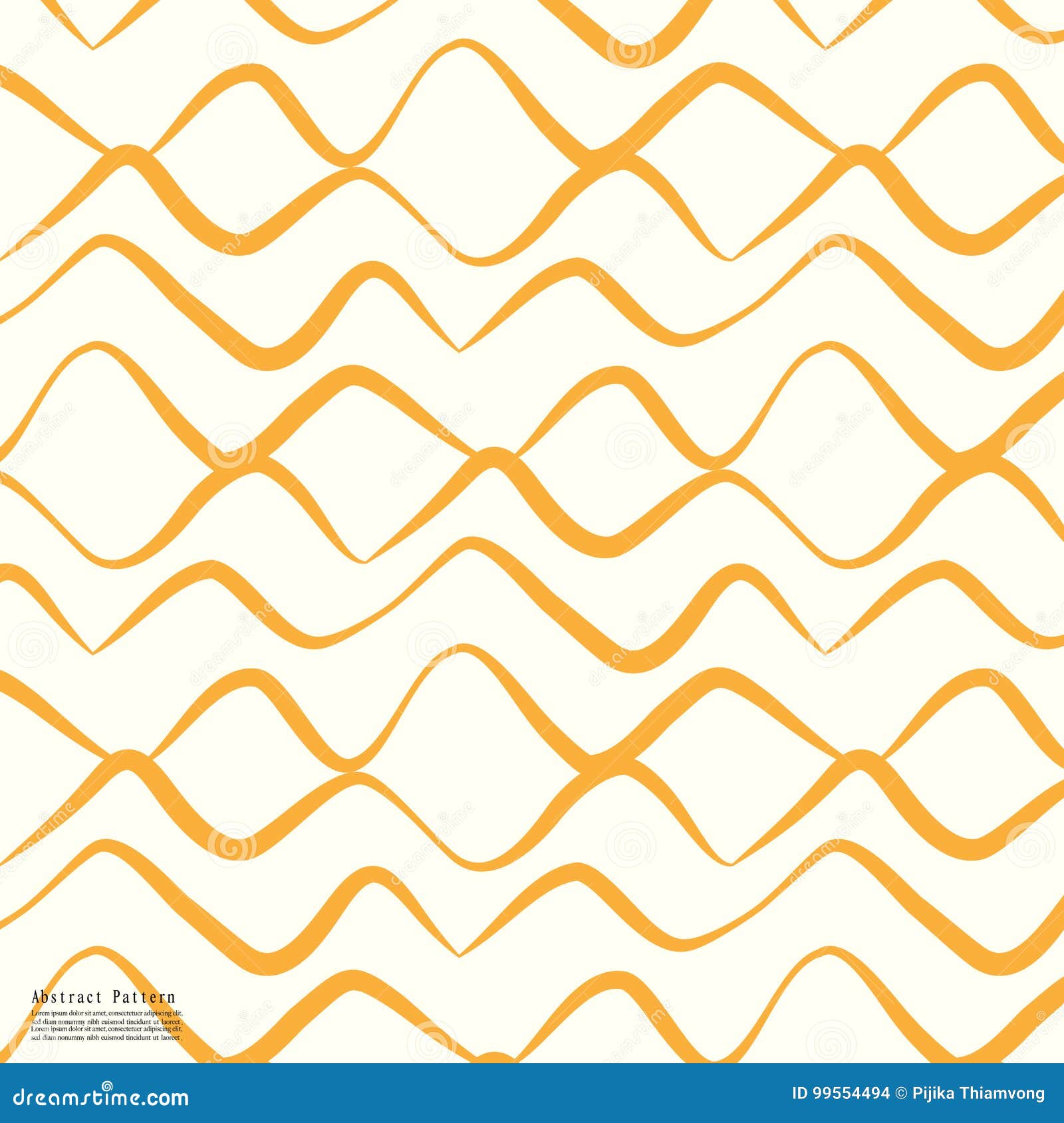 Wellen-Muster Mit Hand Gezeichnetem Vektor Vektor Abbildung ...