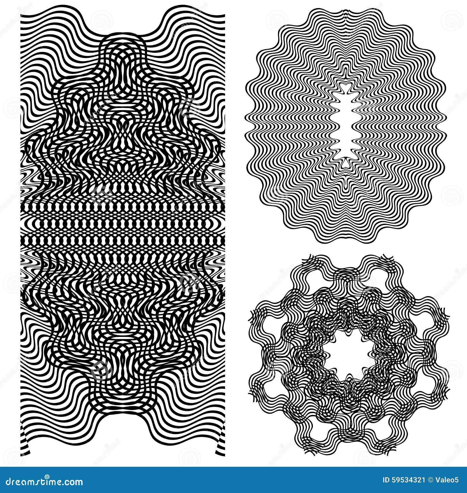 Wellen-Symbole vektor abbildung. Illustration von muster - 59534321